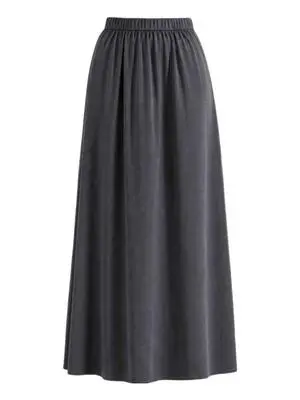 AMOMENTO Jersey Maxi Skirt - Black