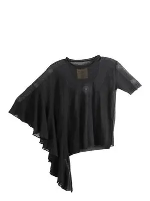 UMA WANG Asymmetrical Round Neck T-shirt - No
