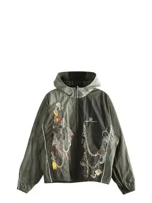 DOUBLET Embroidered Chain Sports Jacket - Black