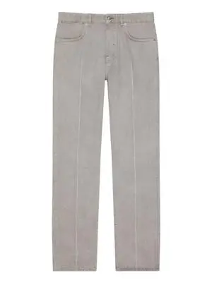 Givenchy Folded Effect Straight-leg Jeans - Cloud Gray