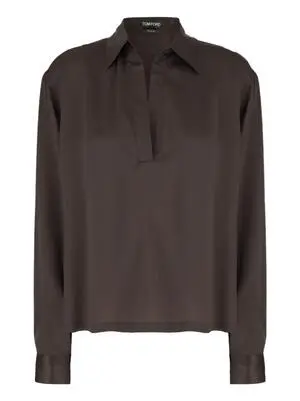 TOM FORD Long-sleeved Shirt - Black
