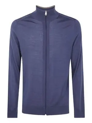 Paul Smith Zipper Cardigan - Blue