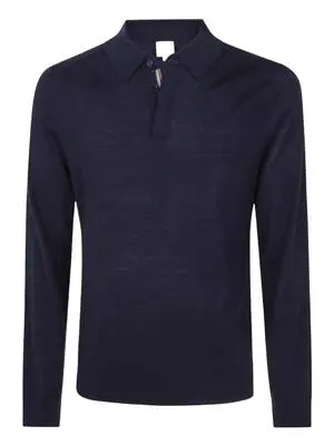 Paul Smith Long-sleeved Polo Shirt - Black