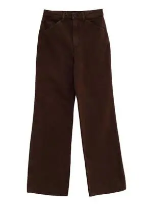 LEMAIRE Flared Five-pocket Pants - Brown