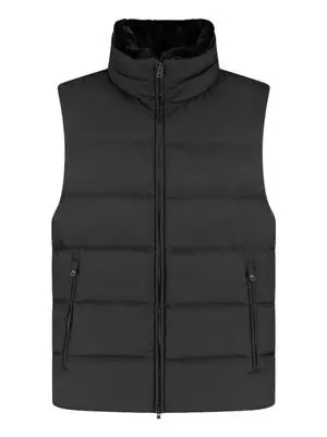 Herno Padded Quilted Gilet - Black