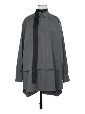 Sacai Suiting Shirt Dress - Grey