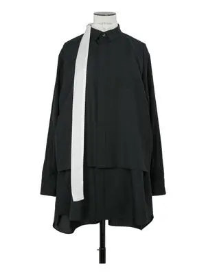 Sacai Suiting Shirt Dress - Black