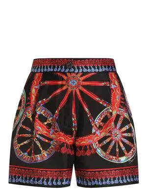Dolce & Gabbana Carretto Printed Bermuda Shorts - Multi-color
