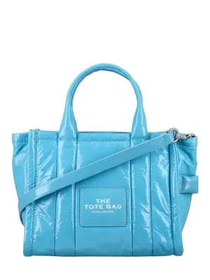 Marc Jacobs The Crinkle Mini Leather Tote Bag By - Blue