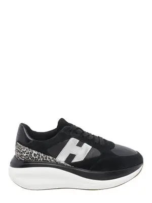 Hogan Platform Lace-up Sneakers - Black