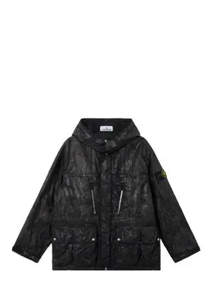 Stone Island Hooded Technical Jacket - Black