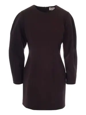 P.a.r.o.s.h Long-sleeved Skirt Dress - Black