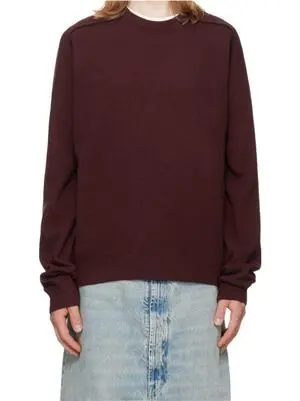 MAISON MARGIELA Ribbed Long Sleeve Sweater - Black