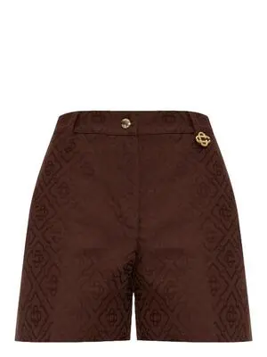 Casablanca Belt Loop Shorts - Brown