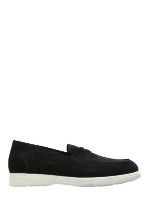 Kiton Contrast Sole Loafers - Black