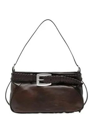 Staud Buckle Detail Shoulder Bag - Black