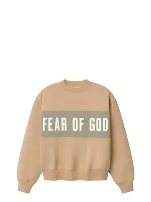 Fear Of God Paneled Crewneck Sweatshirt - Ginger