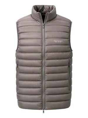 Armani Exchange Sleeveless Down Vest - Gray