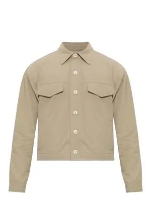 Balmain Casual Jacket With Button Fastening - Beige