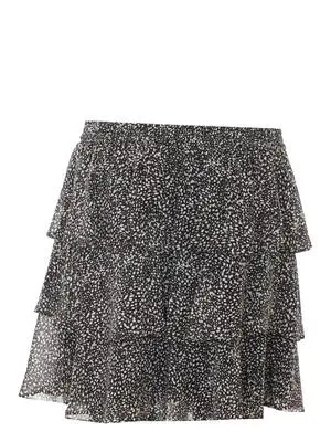 MICHAEL KORS Michael Michael Kors Tiered Printed Skirt