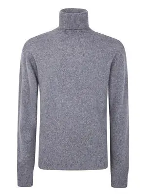 NUUR Nuur Roll Neck Wool Sweater Mixed Grey