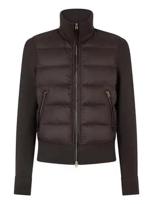 TOM FORD Wool Padded Zip-up Jacket - Grey