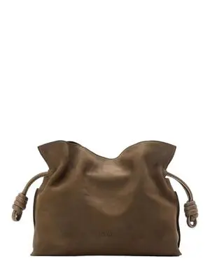 LOEWE LOEWE Flamenco Medium Nabuk Leather Clutch