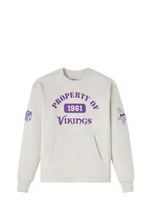 OVO X Nfl Minnesota Vikings Crewneck Sweatshirt - Gray