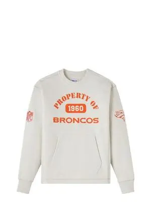 OVO X Nfl Denver Broncos Crewneck Sweatshirt - Gray