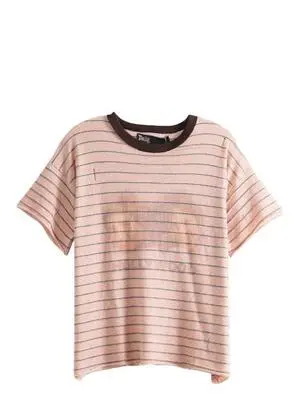 PALY HOLLYWOOD Striped T-shirt - Maroon