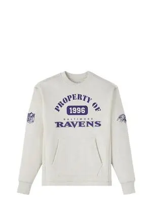 OVO X Nfl Baltimore Ravens Crewneck Sweatshirt - Gray