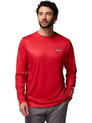 Columbia Georgia Bulldogs Phg Terminal Shot Long Sleeve T-shirt - Red