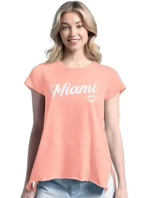 MARGARITAVILLE Miami Dolphins Gametime Is Paradise T-shirt - Pink