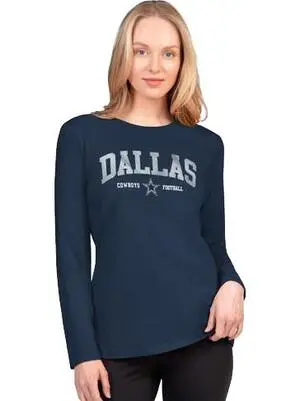 G-III 4HER BY CARL BANKS Dallas Cowboys Best Play Long Sleeve T-shirt By - Navy