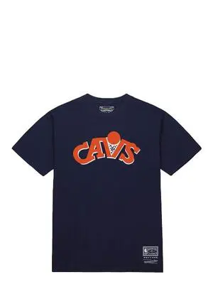 Mitchell & Ness Cleveland Cavaliers Hardwood Classics Arch T-shirt - Navy