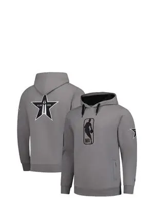 FISLL FISLL NBA Events Logoman Shadow Collection Pullover Hoodie Gray