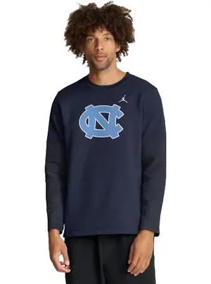 JORDAN BRAND North Carolina Tar Heels Therma-fit Long Sleeve T-shirt - Navy