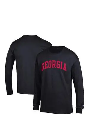 Champion Georgia Bulldogs Basic Arch Long Sleeve T-shirt - Black