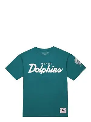 Mitchell & Ness Miami Dolphins Head Coach Classic T-shirt - Aqua