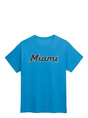 LOGO ATHLETIC Miami Marlins Wordmark T-shirt - Teal