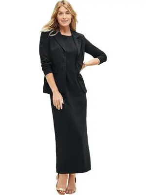 JESSICA LONDON Maxi Jacket Dress Set - Black