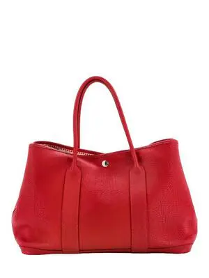 Hermès Garden Party Tote Leather With Printed Interior 36 - Red