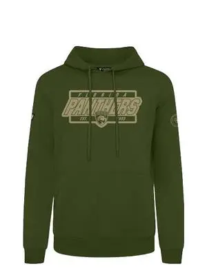 LEVELWEAR Florida Panthers Podium Pullover Hoodie - Olive