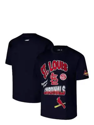 PRO STANDARD St. Louis Cardinals Turn It Up Dropped Shoulder T-shirt - Navy