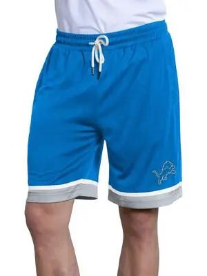STARTER Detroit Lions Power Play Mesh Shorts - Blue