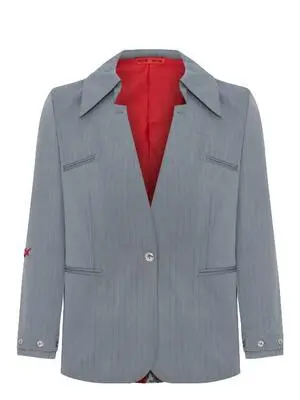PCFG Cotton Woven Blazer - Grey