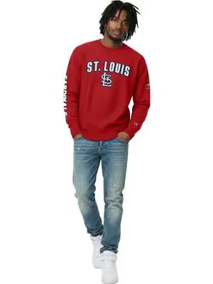 Champion St. Louis Cardinals Reverse Weave Chenille Sweatshirt - Red