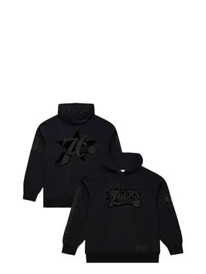 Mitchell & Ness Philadelphia 76ers Phantom Fleece Hoodie - Black