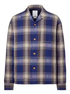 Visvim Keesey Wool And Linen Down Overshirt - Gray