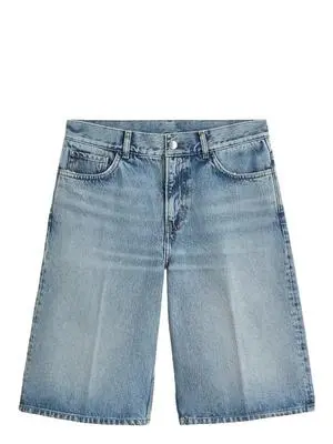 TOTEME TOTÊME Logo Patch Denim Shorts No